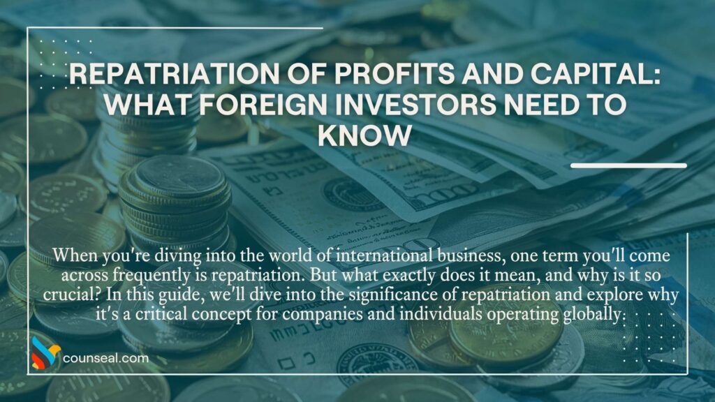 2025 Repatriation Guide: Profits & Capital For Investors